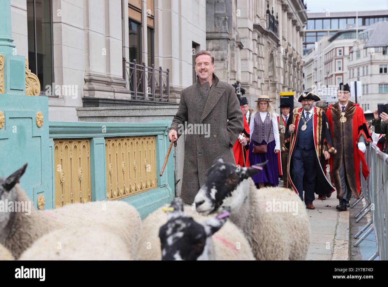 London, UK, 29th September 2024. Hollywood actor Damian Lewis became ...