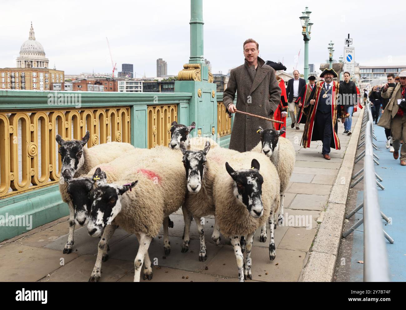 London, UK, 29th September 2024. Hollywood actor Damian Lewis became ...