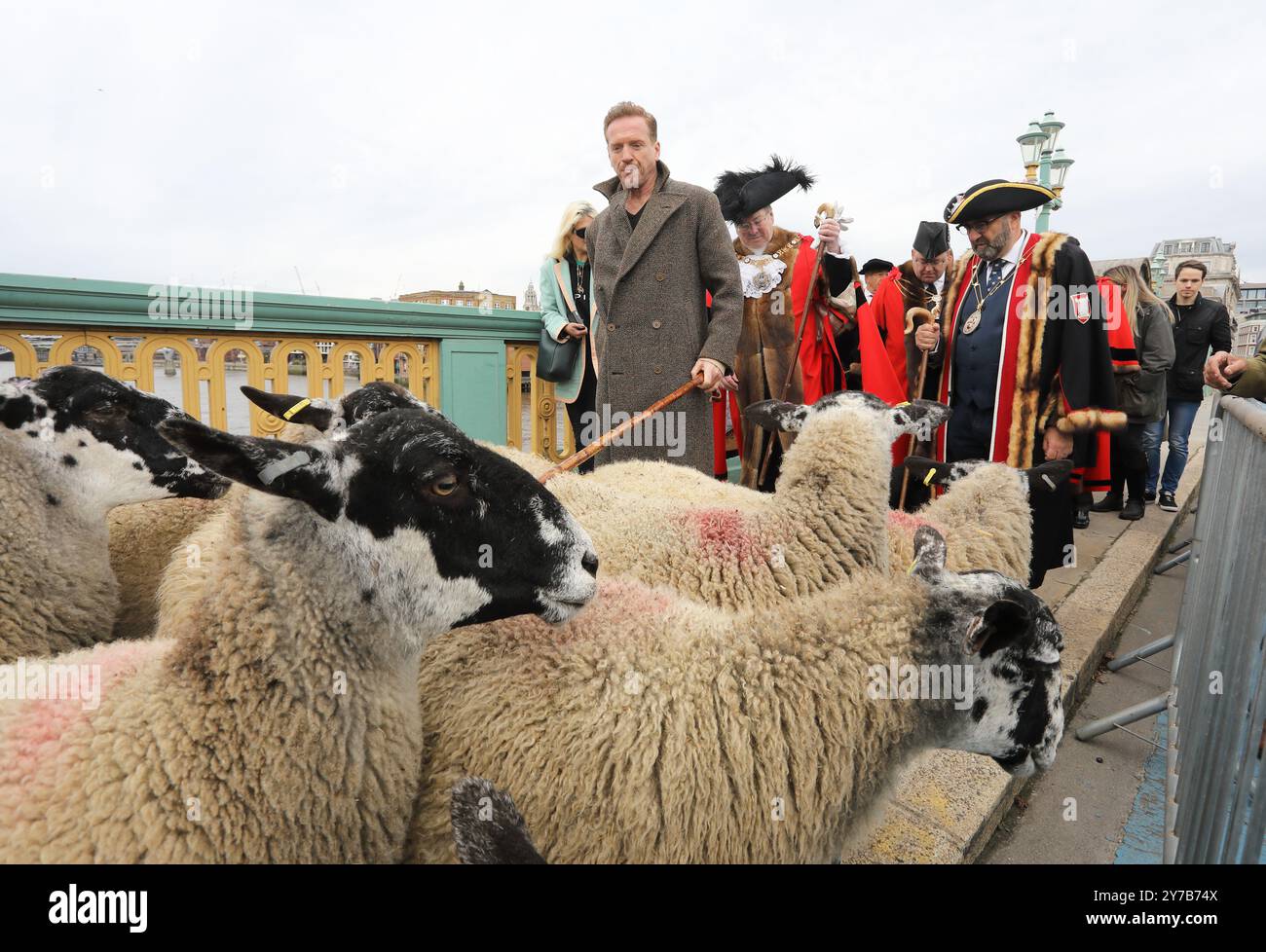 London, UK, 29th September 2024. Hollywood actor Damian Lewis became ...