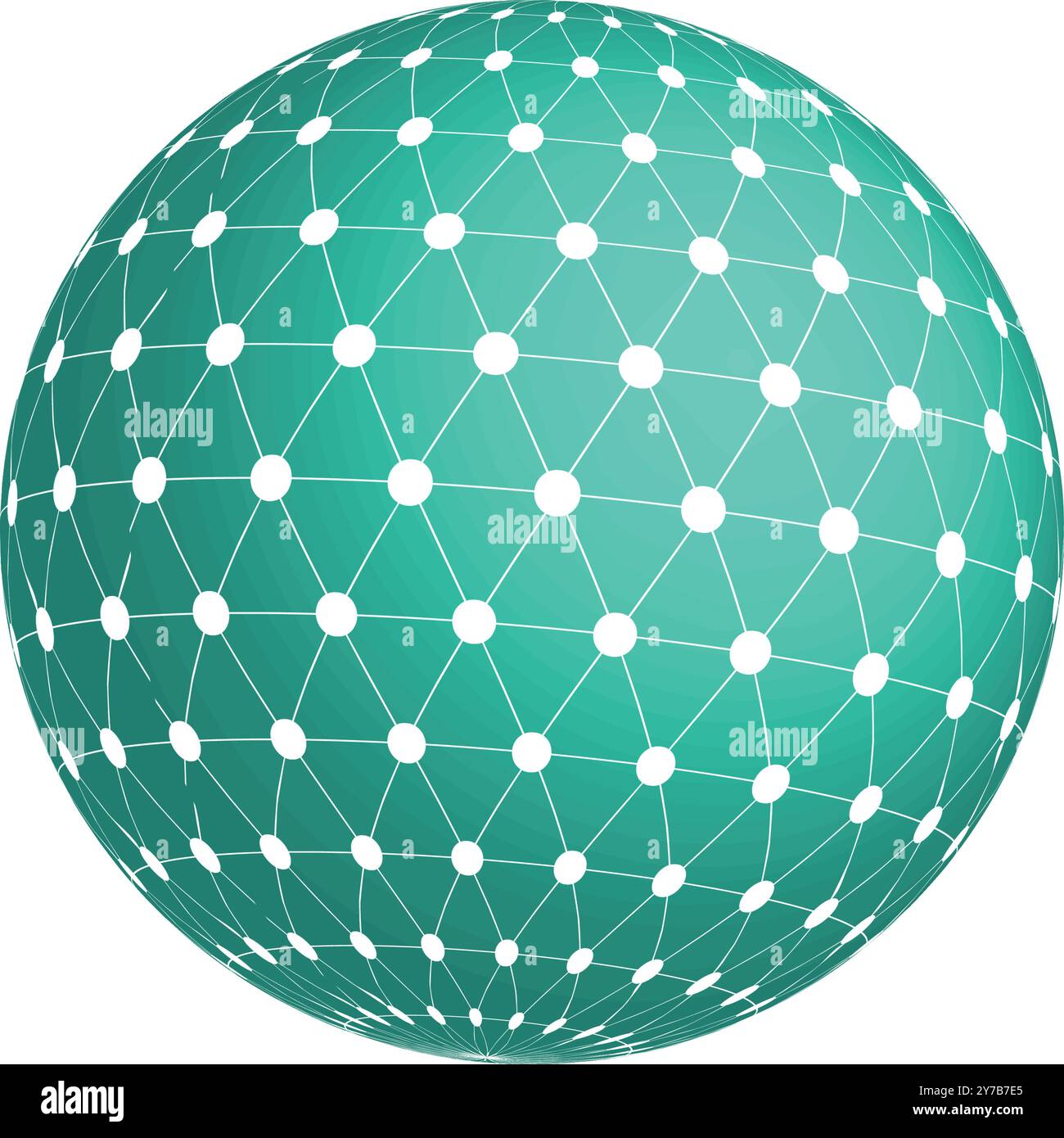 Sphere shape Tesseract green ball Stock Vector Image & Art - Alamy