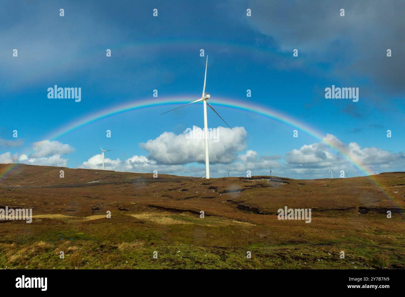 Viking Wind Farm consisting of 103 wind turbines constructed by SSE on ...