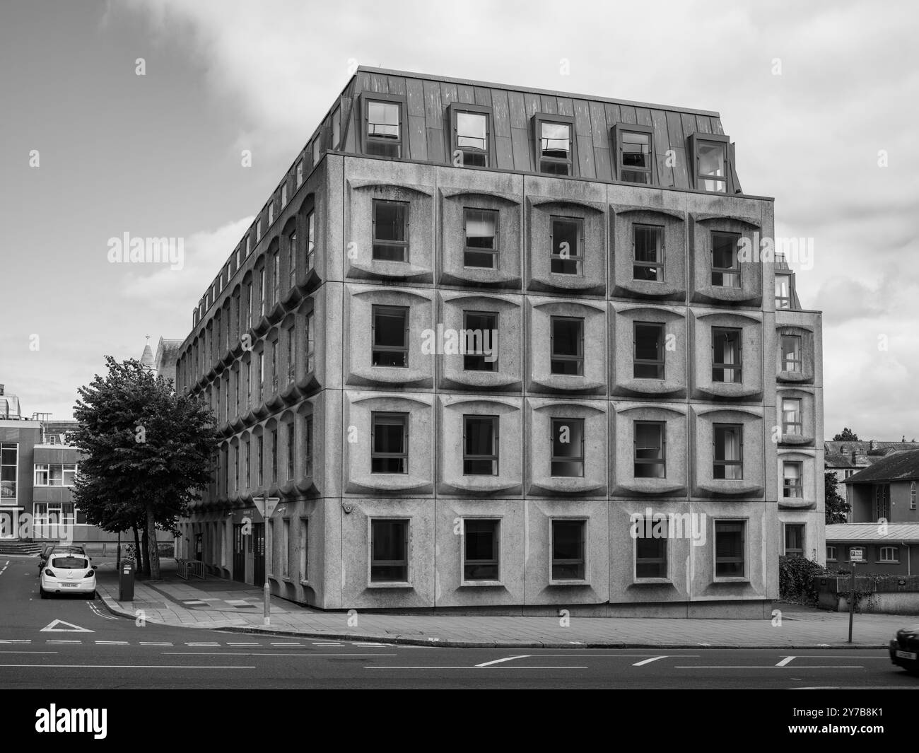 MIDLAND HOUSE PLYMOUTH BRUTALIST ARCHITECTURE BRUTALISM BUILDING Stock ...