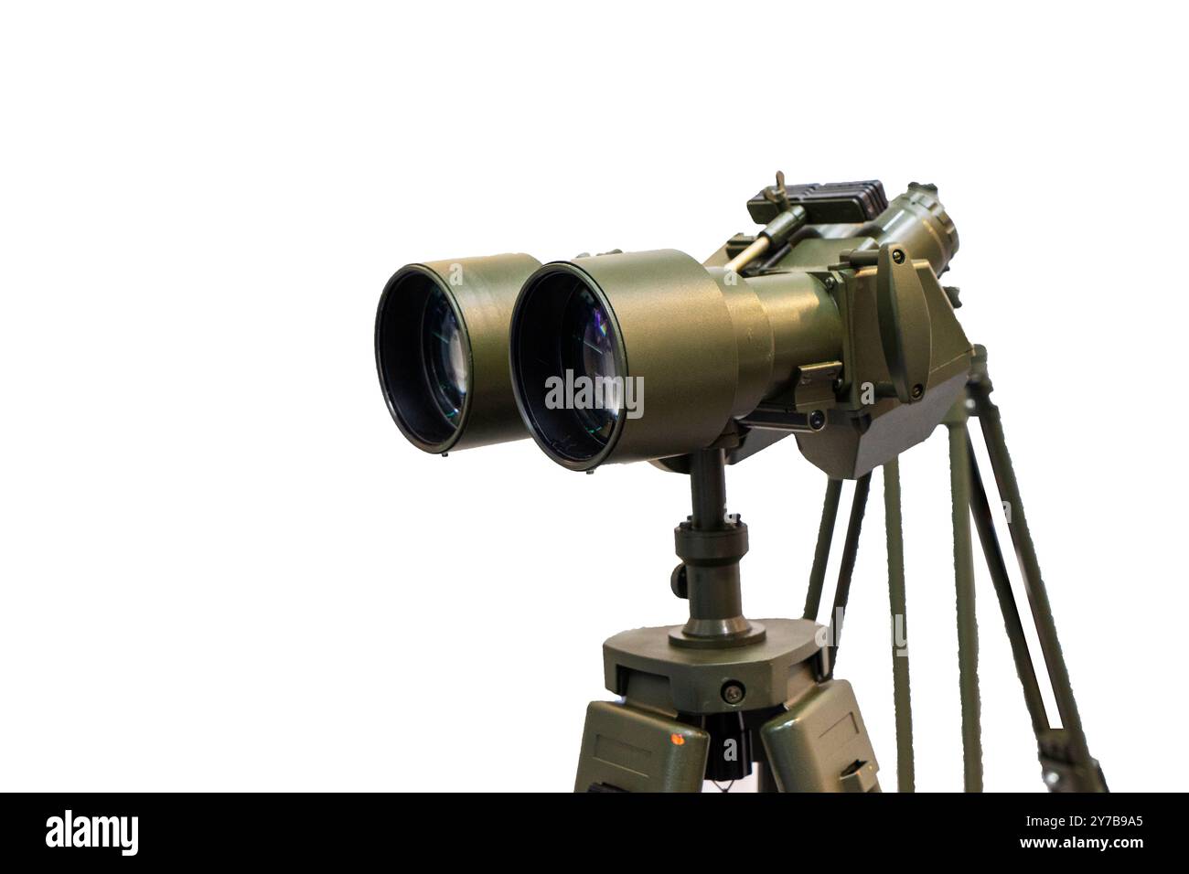 Modern military binoculars, night vision devices at the exhibition, on ...