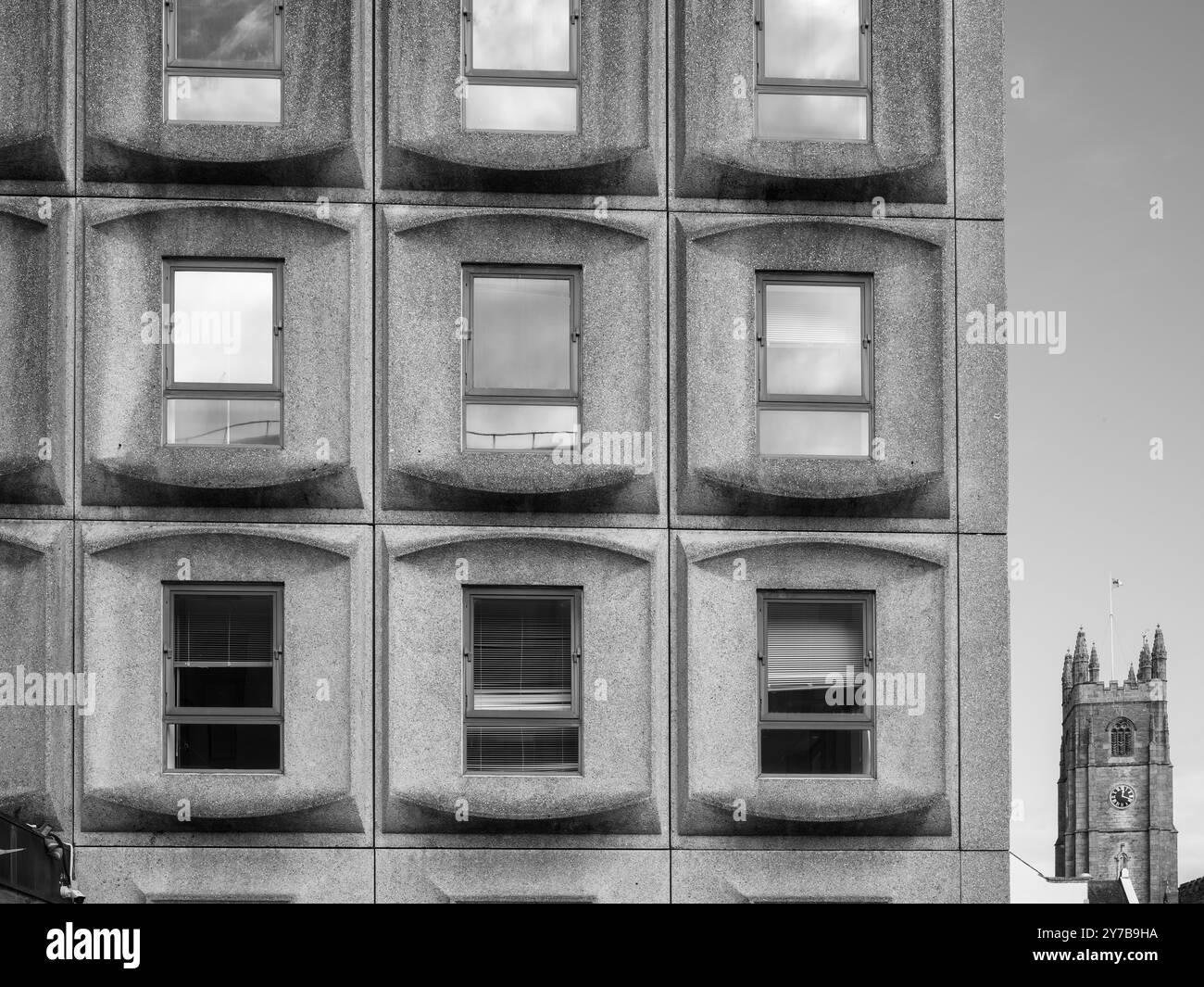 MIDLAND HOUSE PLYMOUTH BRUTALIST ARCHITECTURE BRUTALISM BUILDING Stock ...
