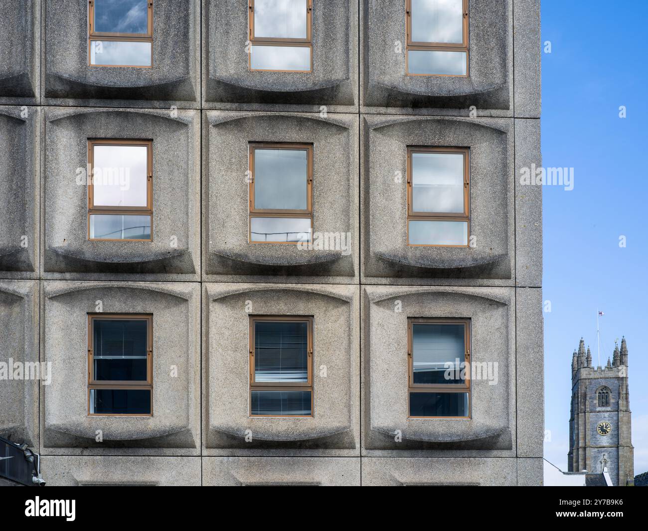 MIDLAND HOUSE PLYMOUTH BRUTALIST ARCHITECTURE BRUTALISM BUILDING Stock ...