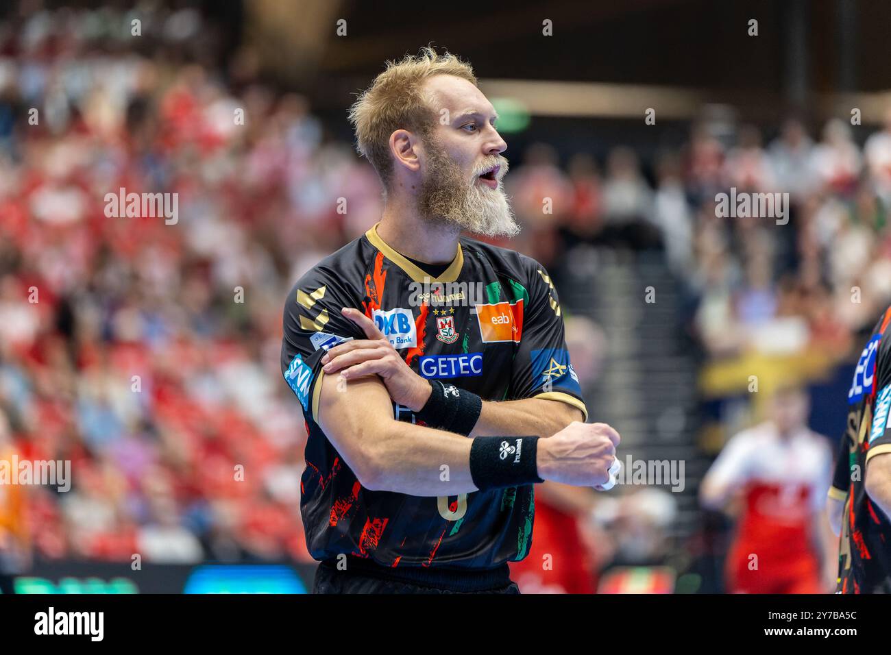 Aalborg, Denmark. 25th, September 2024. Matthias Musche (6) of SC ...