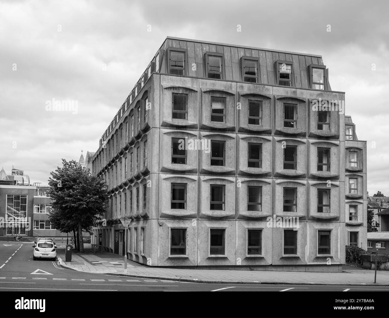 MIDLAND HOUSE PLYMOUTH BRUTALIST ARCHITECTURE BRUTALISM BUILDING Stock ...
