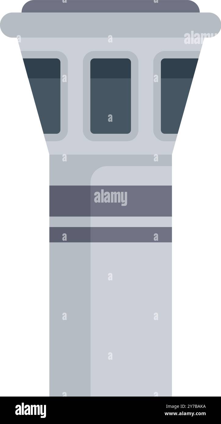 Airport control tower ensuring safe and efficient movement of aircraft ...