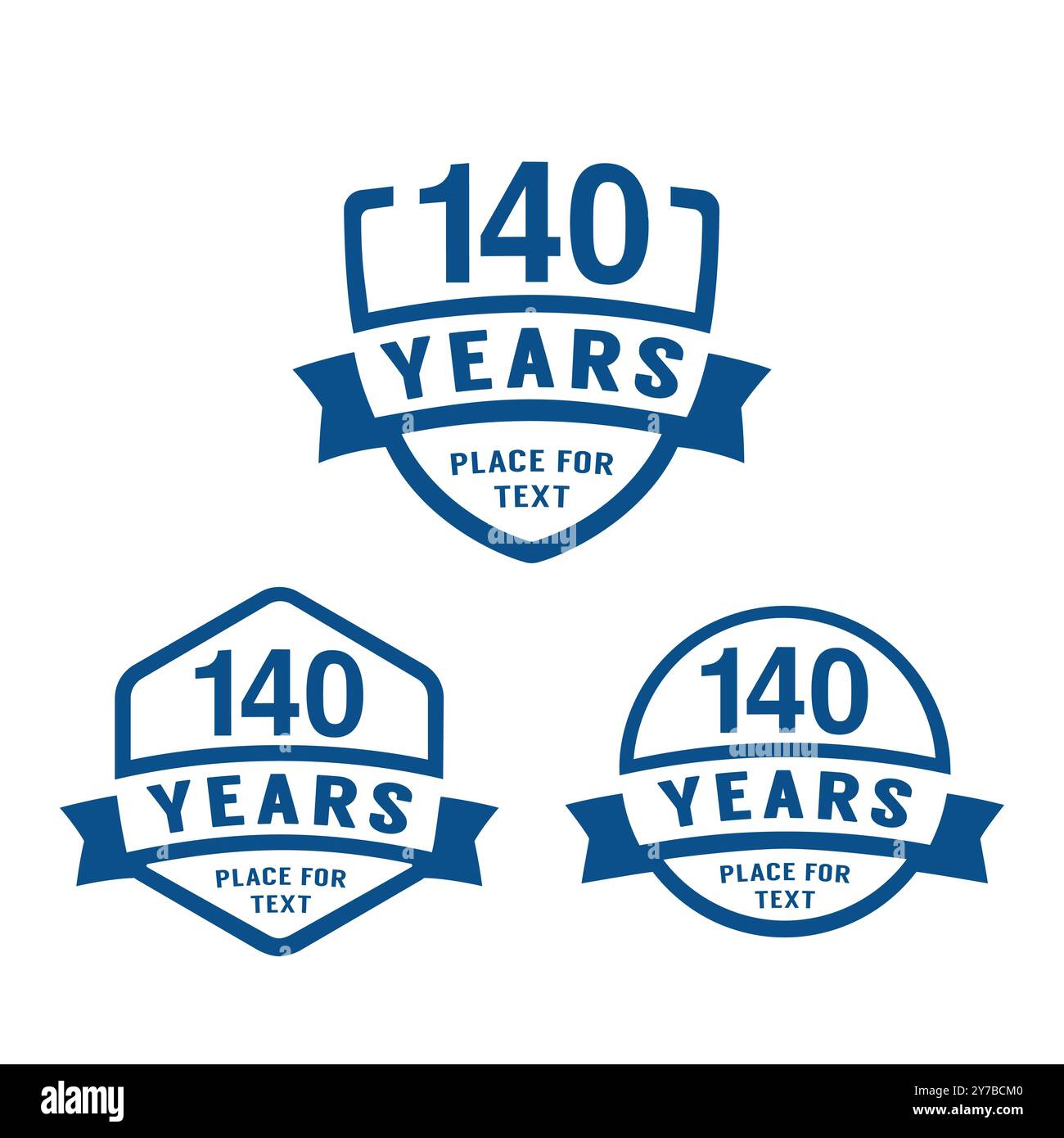 140 years anniversary celebration logotype. 140th anniversary logo ...