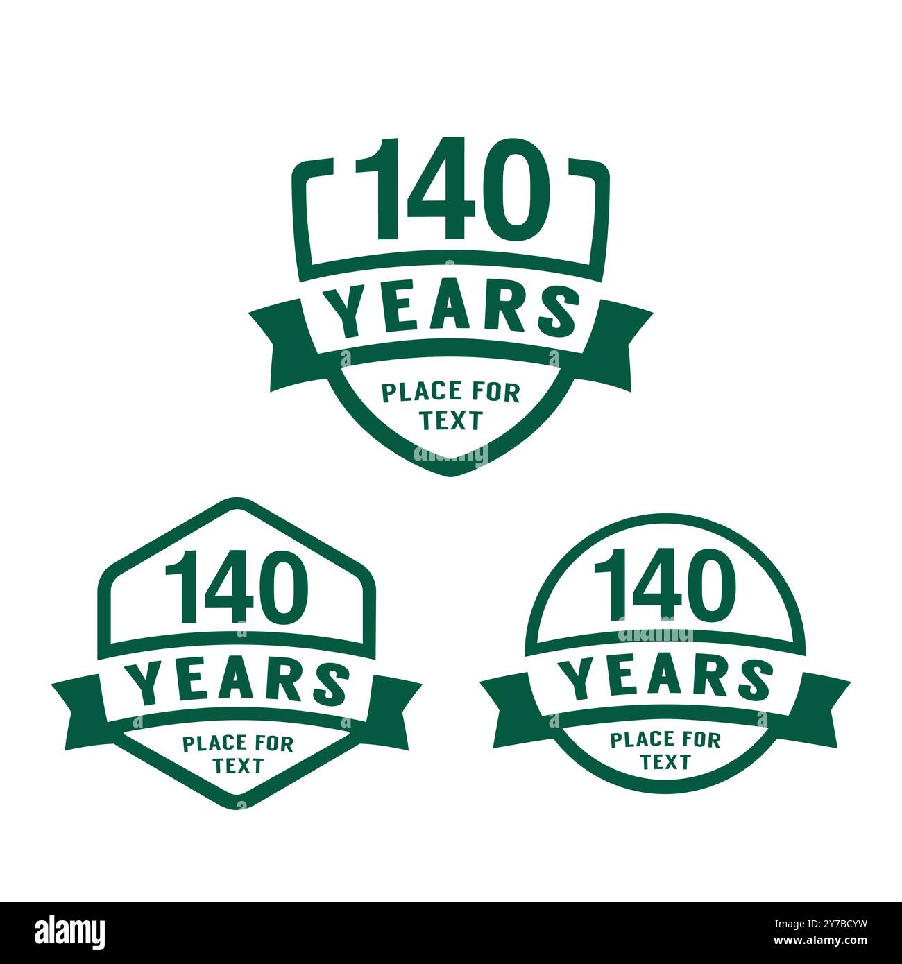 140 years anniversary celebration logotype. 140th anniversary logo ...