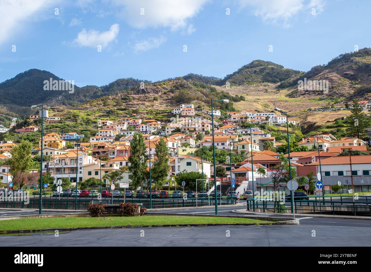 Machico, the second largest town on the Portuguese Island of Madeira ...