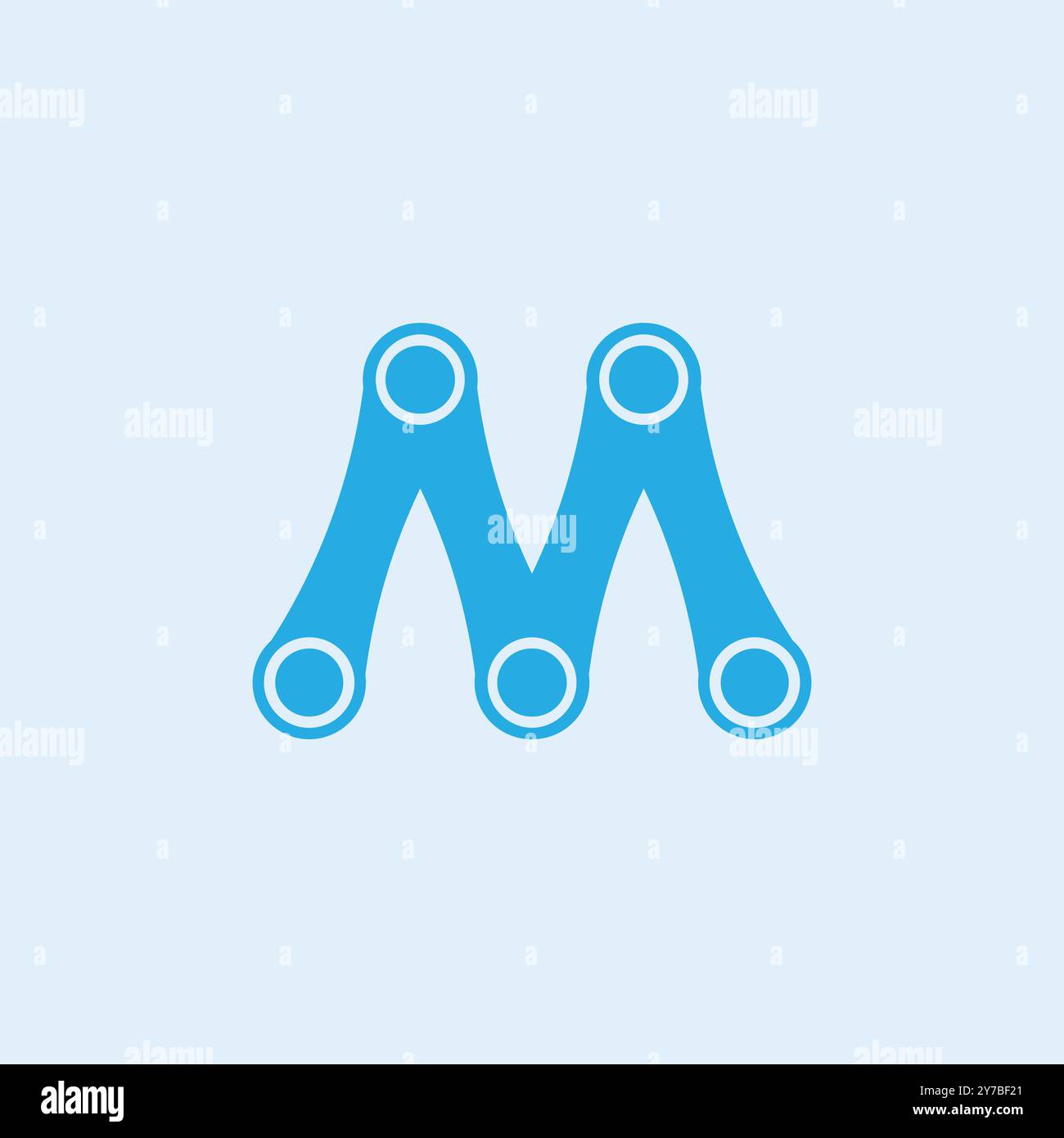 Modern and Technology creative Letter M Logo design Stock Vector Image ...
