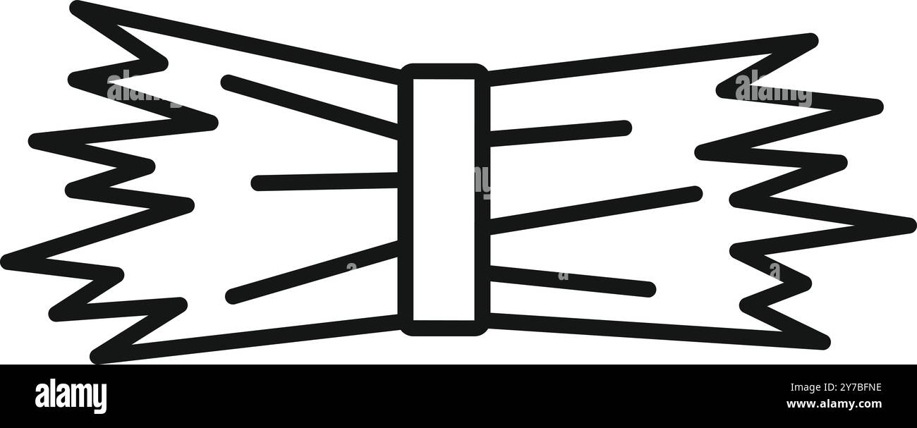 Minimalist line art icon of a hay bale tied with rope, evoking rural ...
