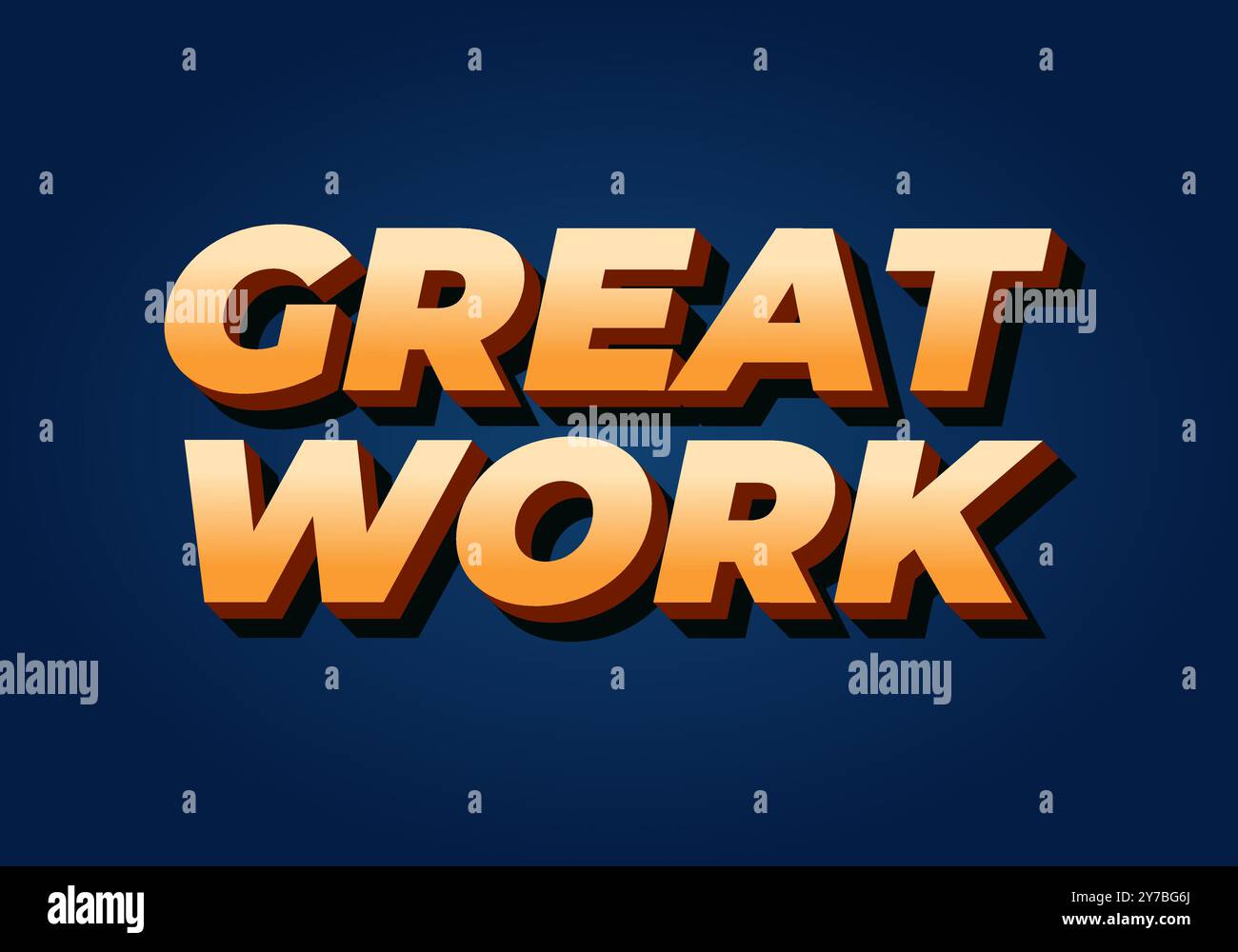 Great work. Text effect design in 3D style with good colors Stock ...