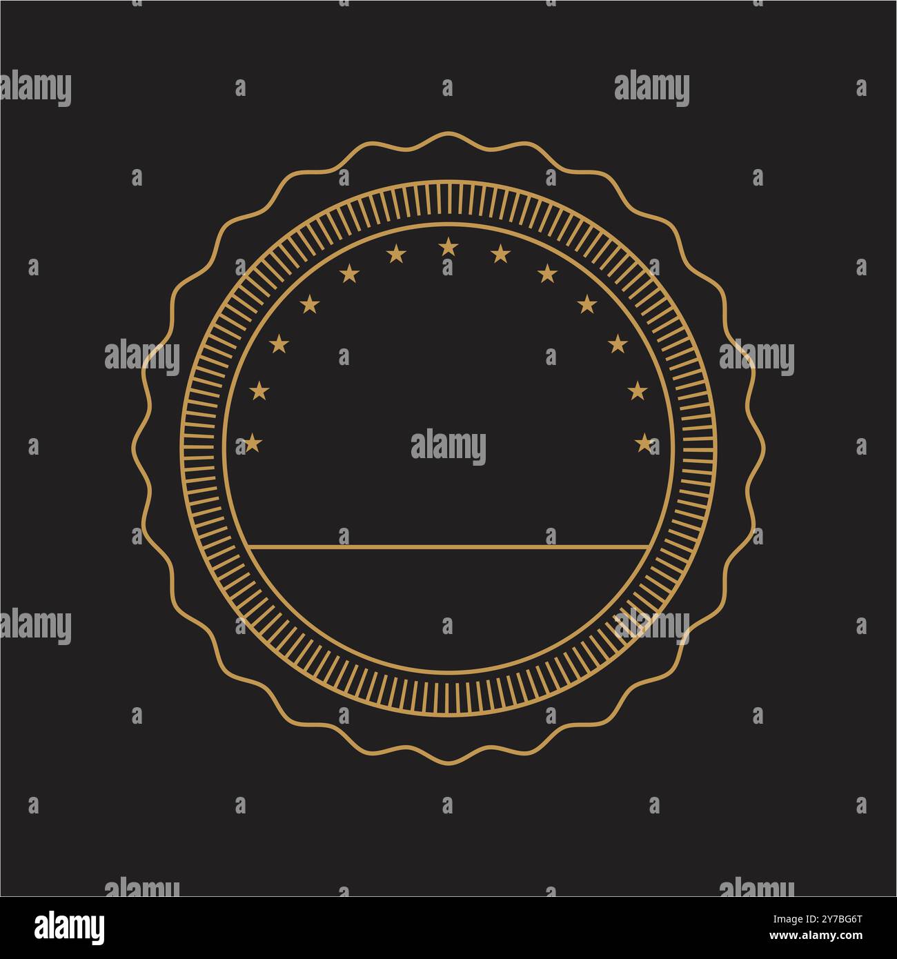 Blank vector vintage classic style badges Stock Vector Image & Art - Alamy