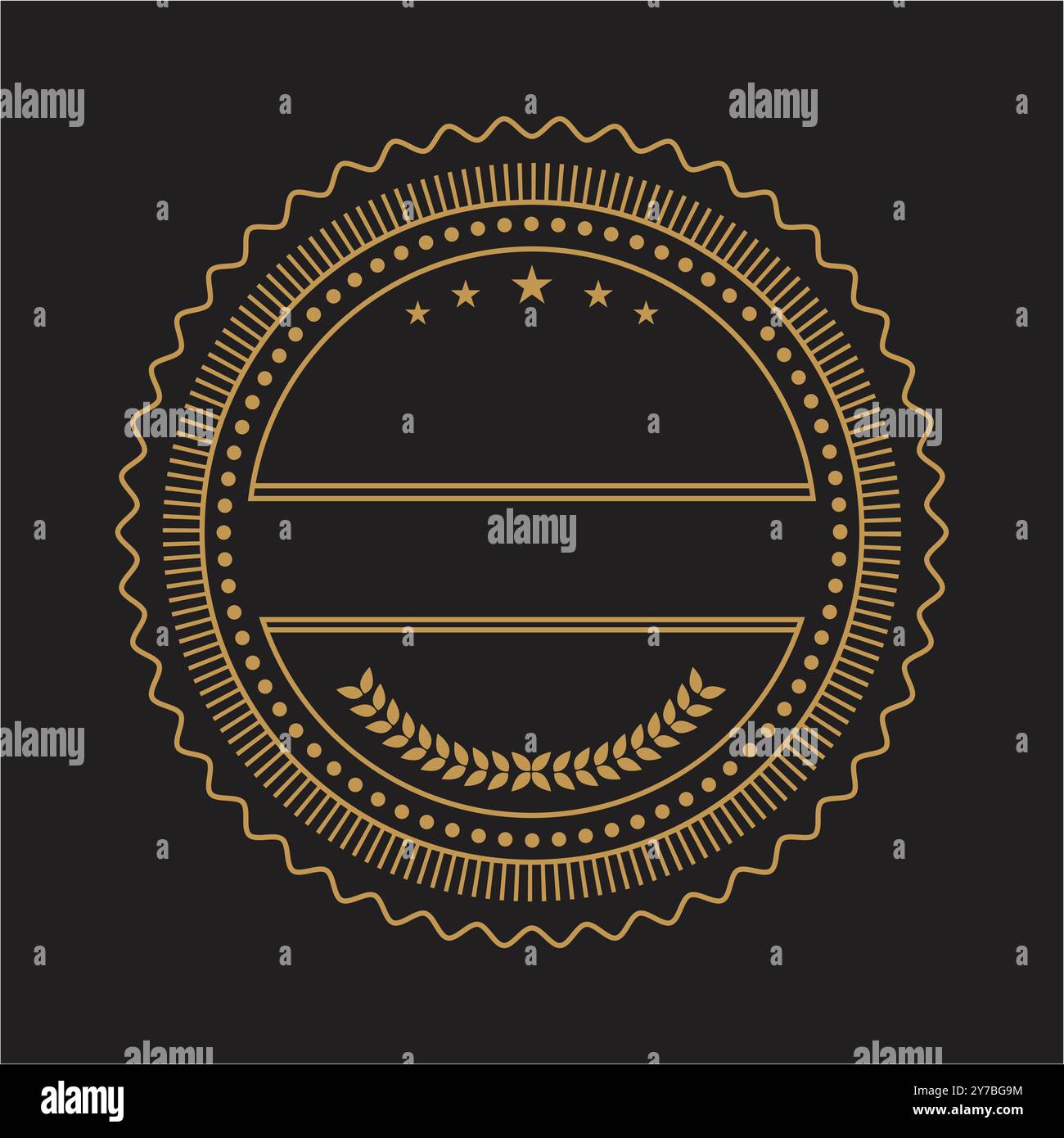 Blank vector vintage classic style badges Stock Vector Image & Art - Alamy