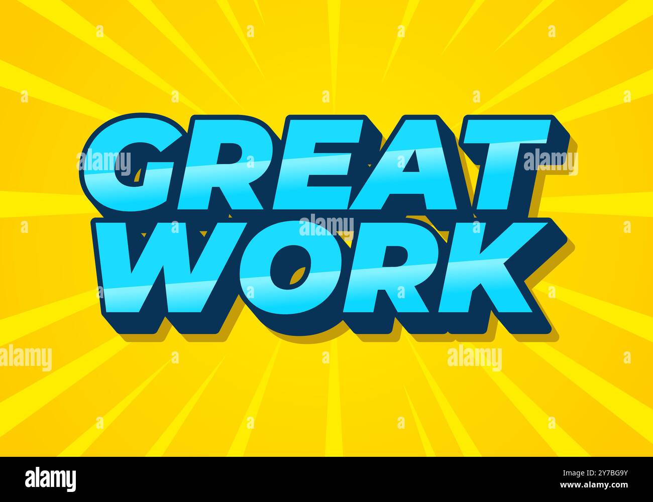 Great work. Text effect design in 3D style with good colors Stock ...