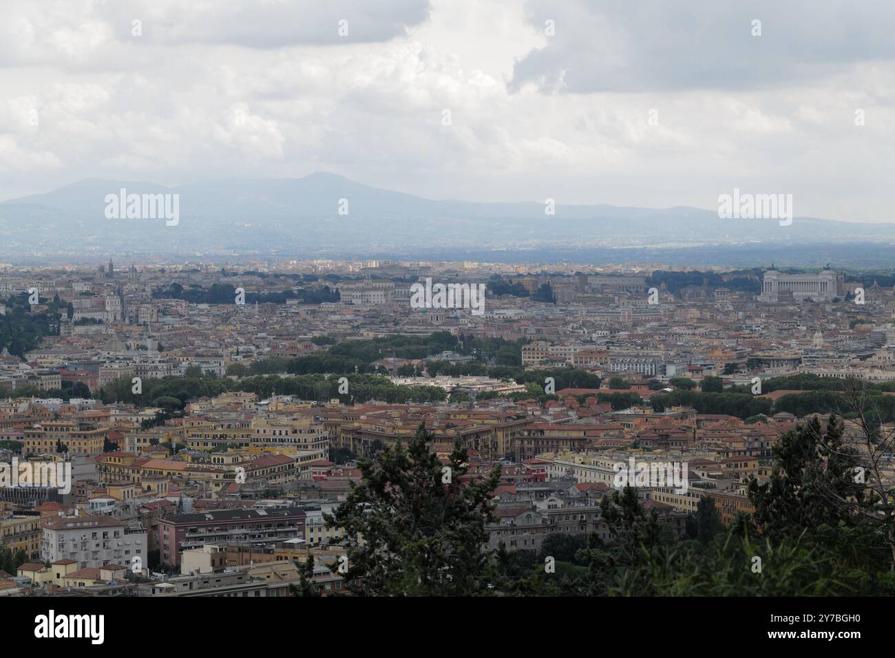 View of Rome from atop Monte Mario Stock Photo - Alamy