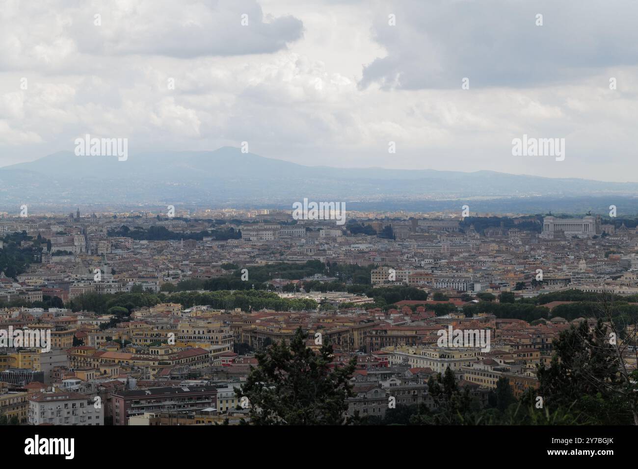 View of Rome from atop Monte Mario Stock Photo - Alamy