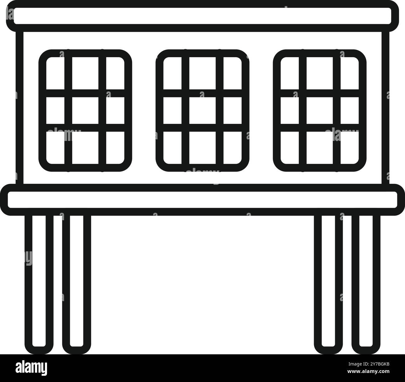 Rabbit hutch home Black and White Stock Photos & Images - Alamy