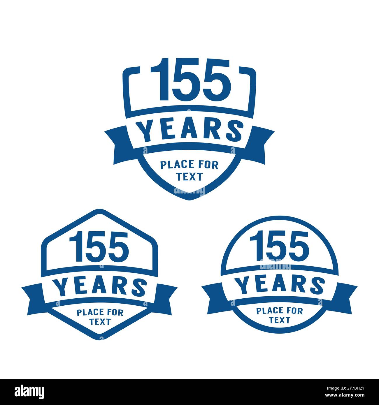 155 years anniversary celebration logotype. 155th anniversary logo ...