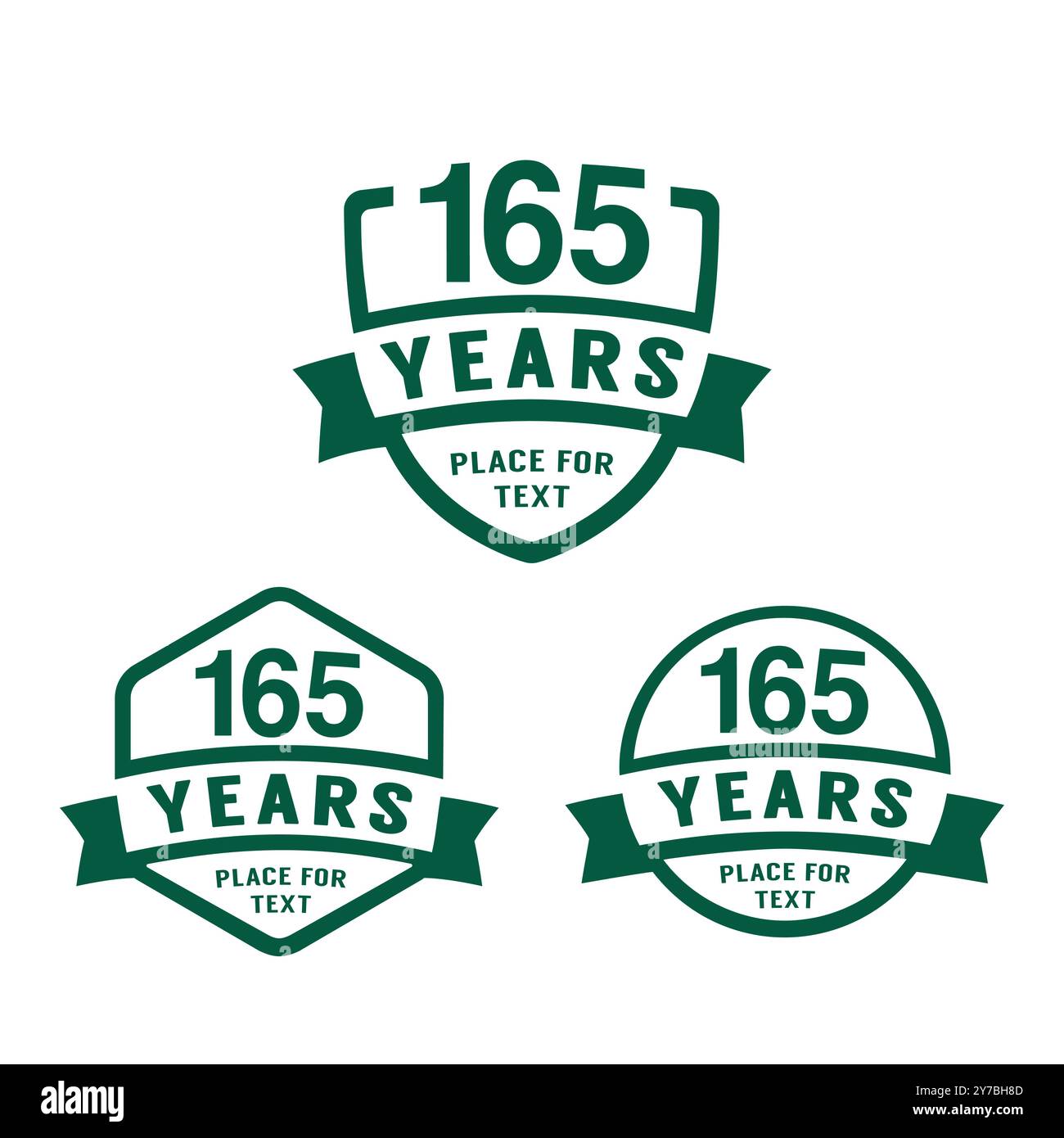 165 years anniversary celebration logotype. 165th anniversary logo ...