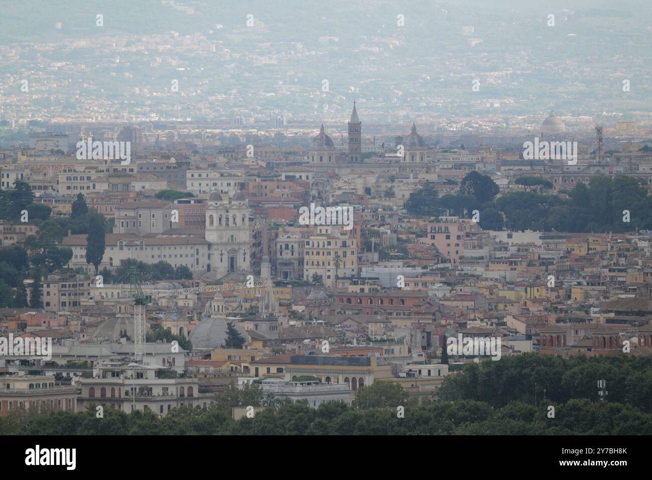 View of Rome from atop Monte Mario Stock Photo - Alamy