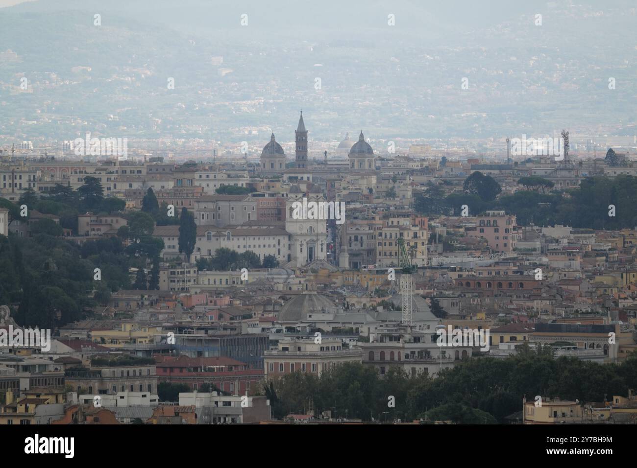 View of Rome from atop Monte Mario Stock Photo - Alamy