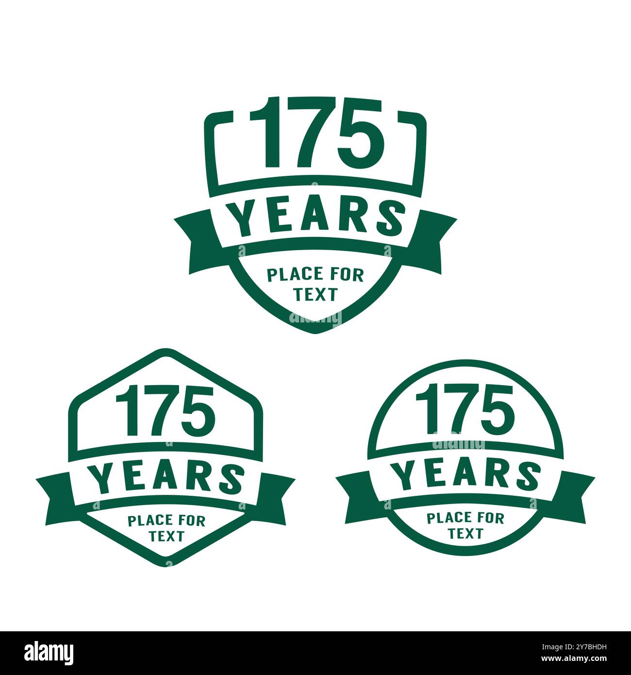 175 years anniversary celebration logotype. 175th anniversary logo ...