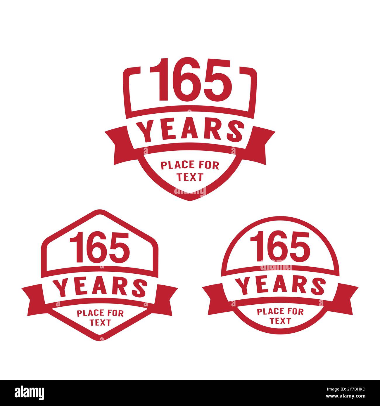 165 years anniversary celebration logotype. 165th anniversary logo ...
