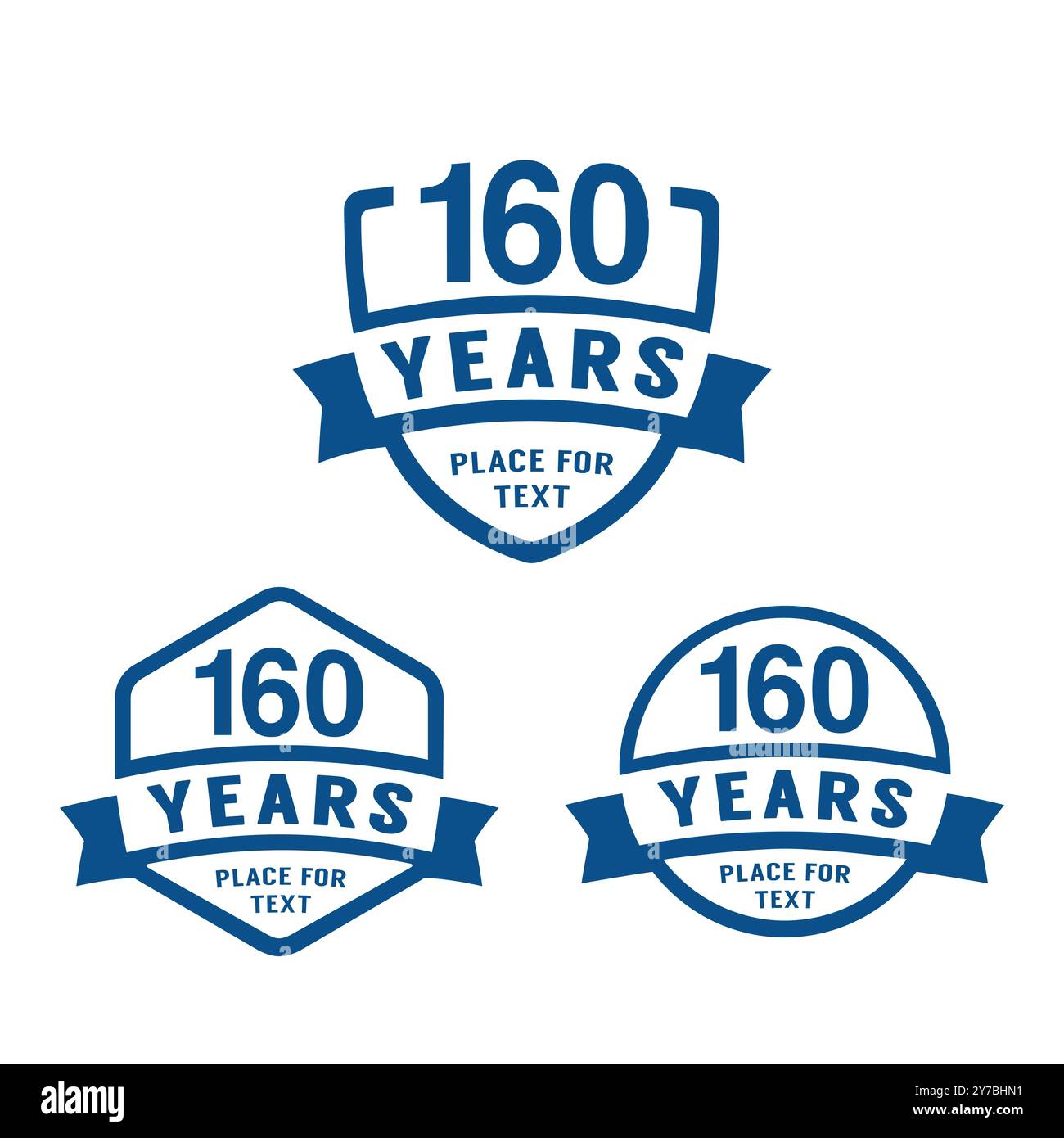 160 years anniversary celebration logotype. 160th anniversary logo ...