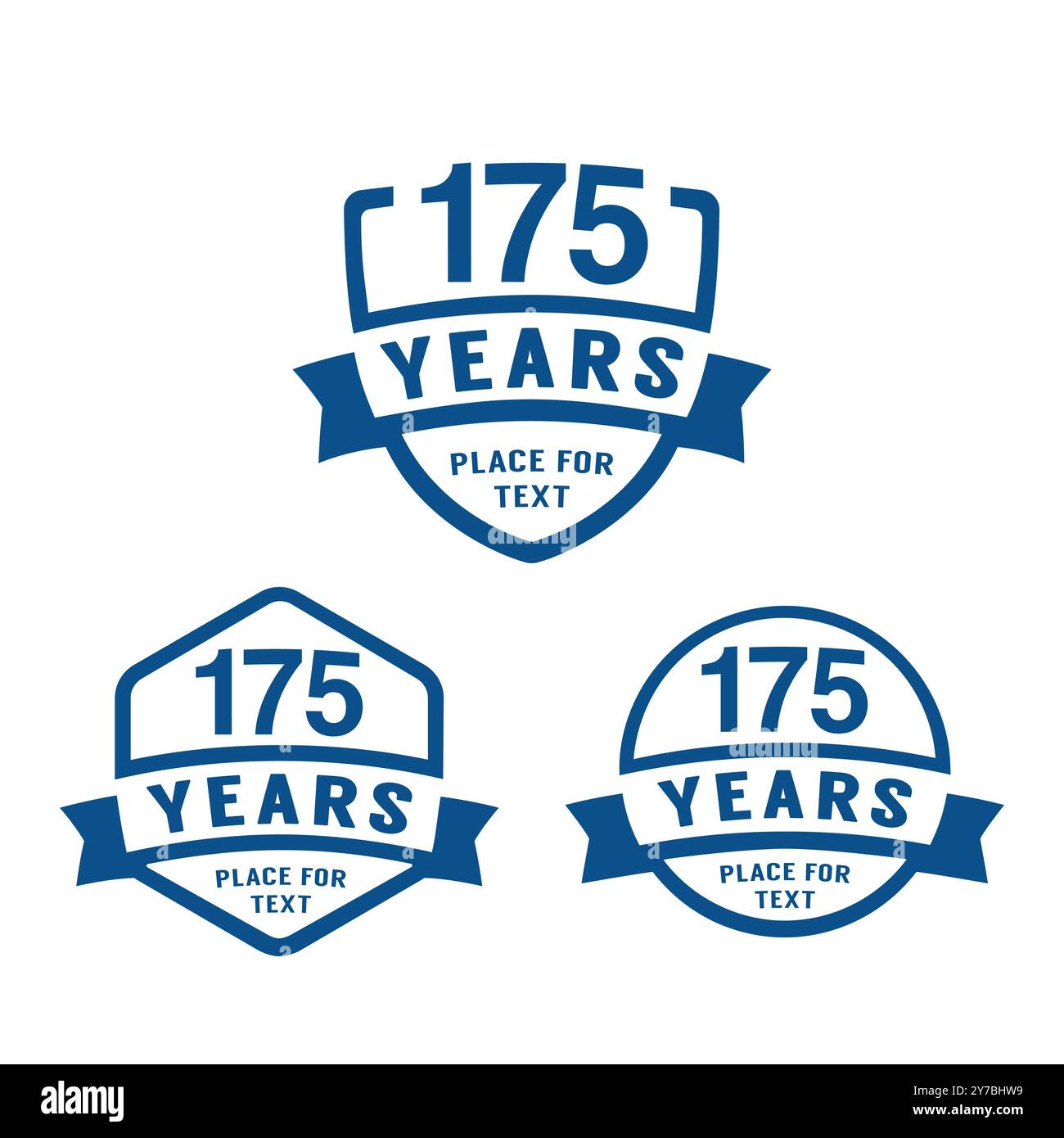 175 years anniversary celebration logotype. 175th anniversary logo ...