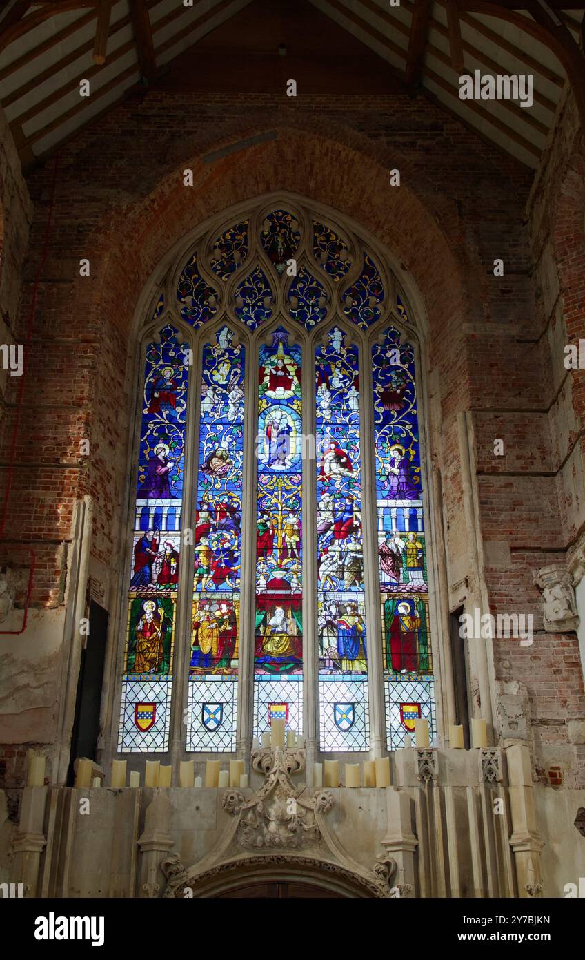 16th Century French Stained Glass Jesse Tree Window In The Great Hall ...