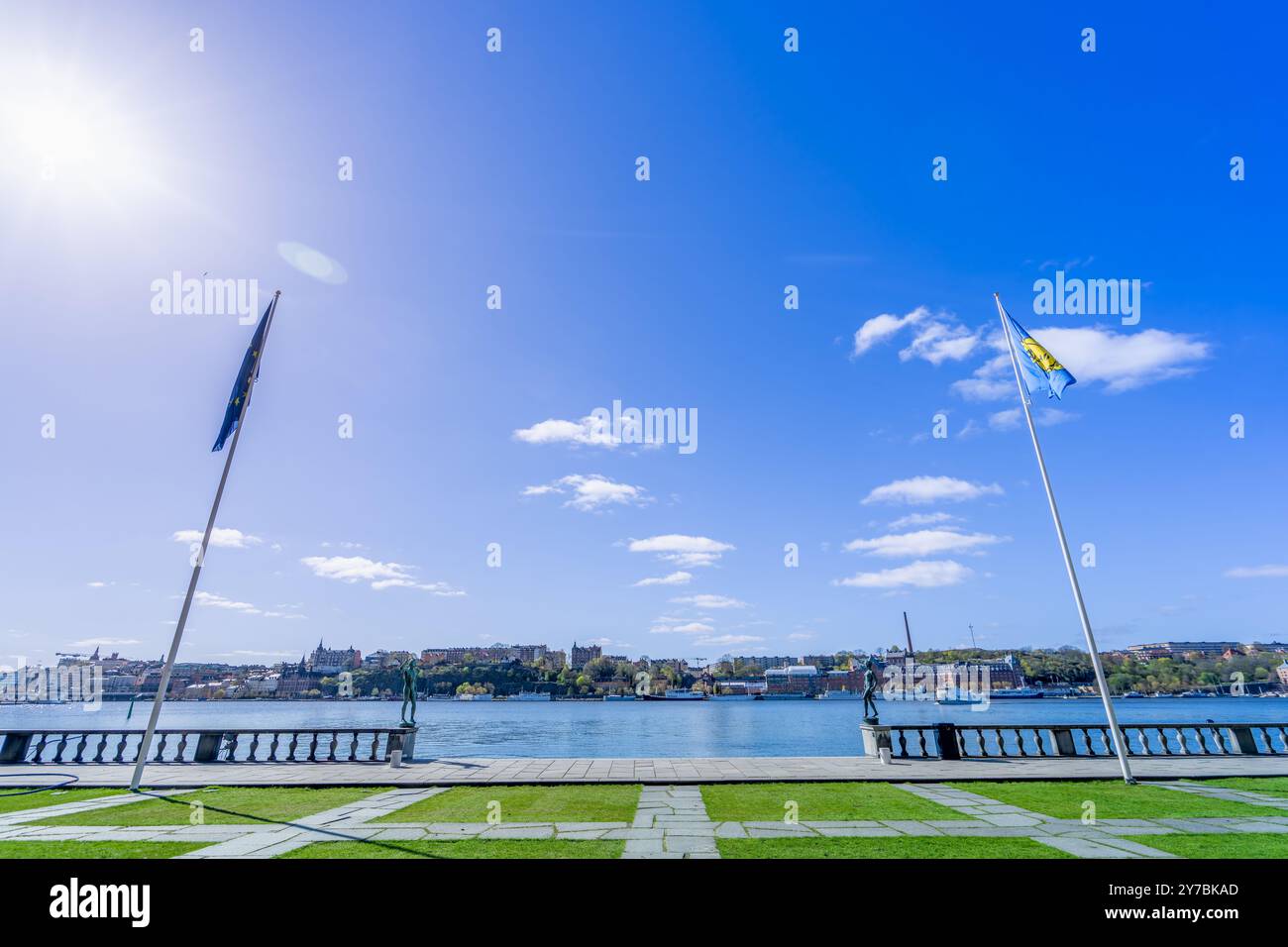 A breathtaking panoramic view of Lake Malaren from the grounds of ...