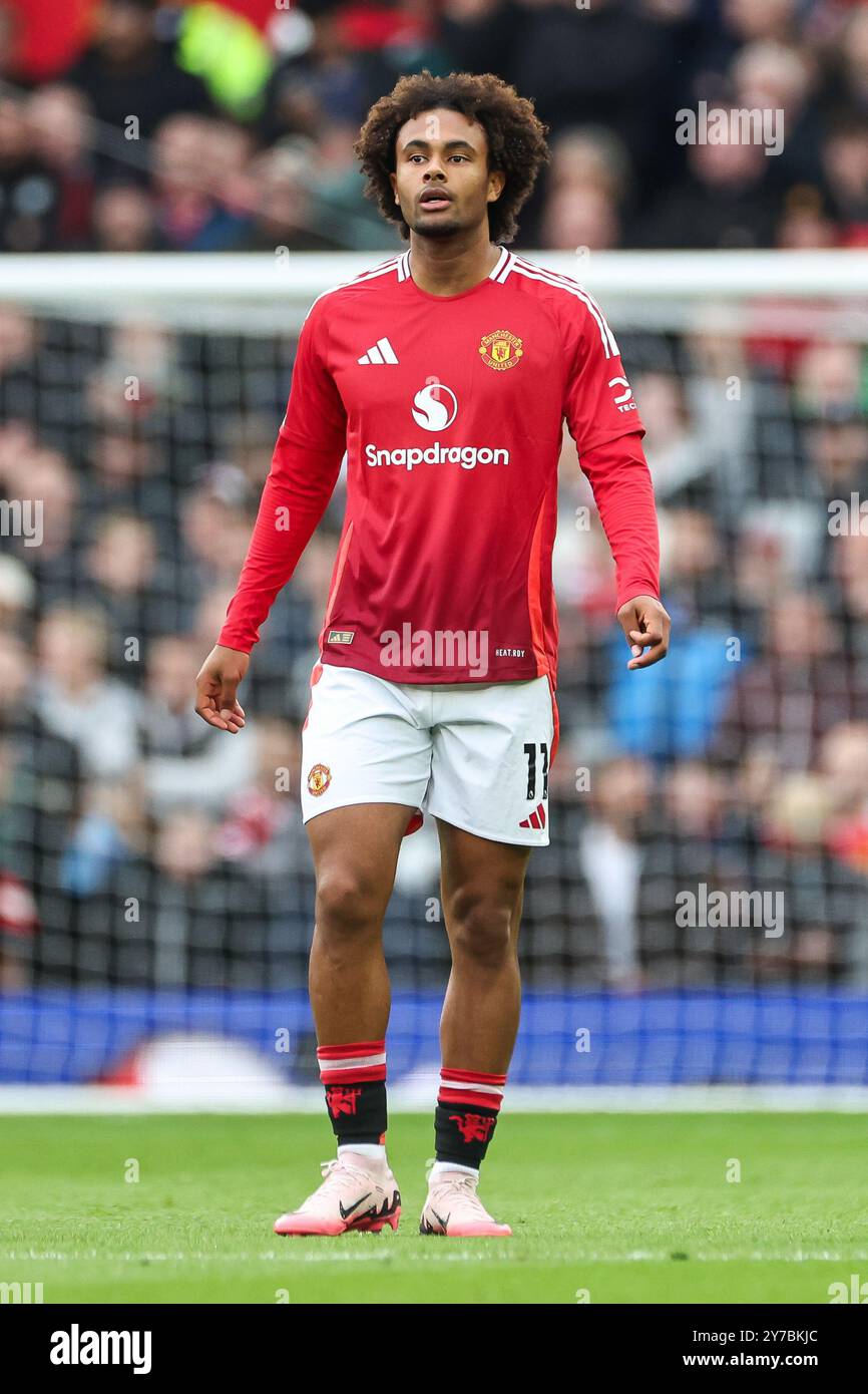 Joshua Zirkzee of Manchester United during the Premier League match ...