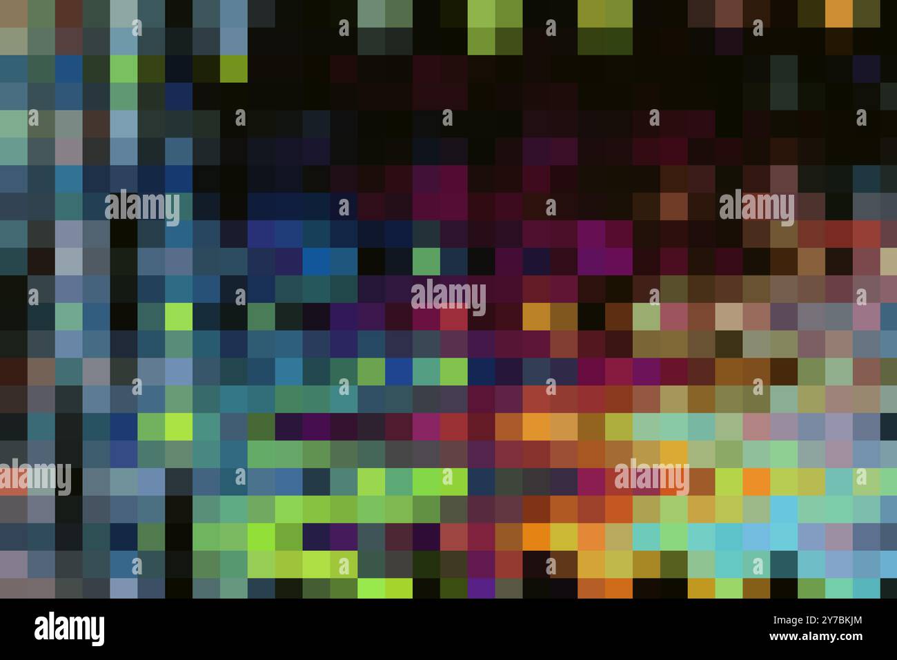 Abstract Colorful Pixelated Digital Art Stock Photo - Alamy