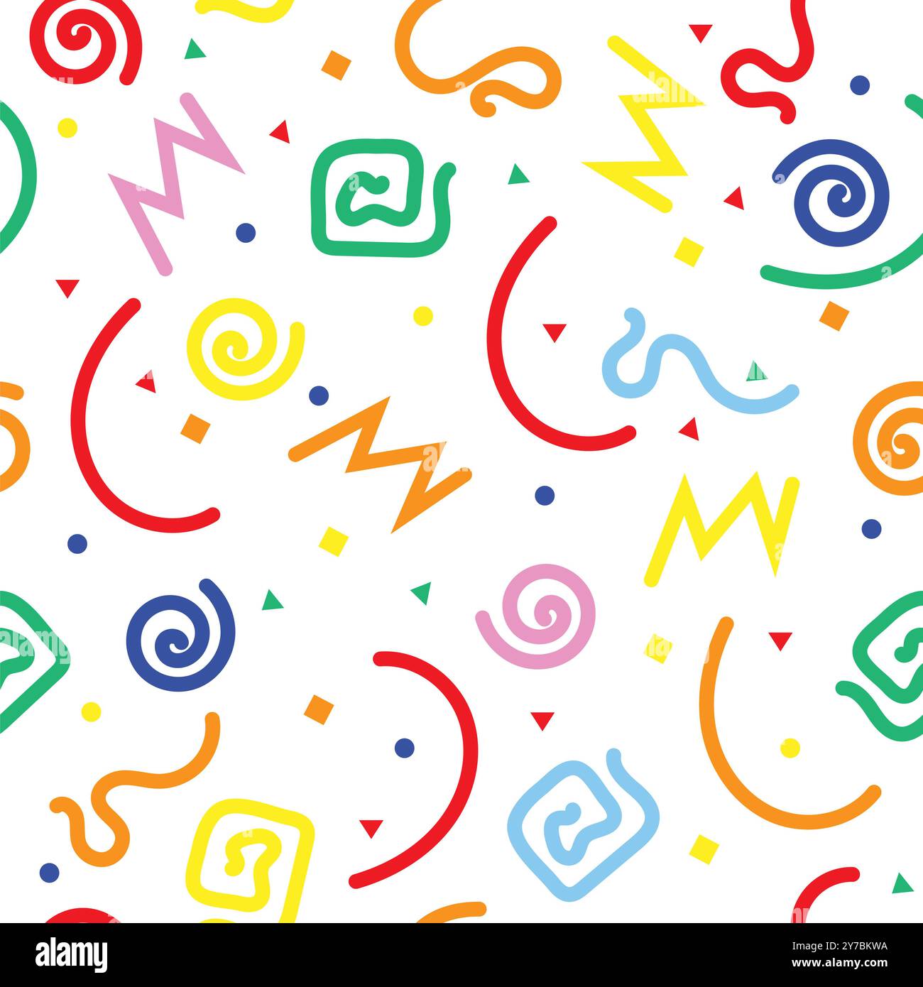 Simple childish scribble backdrop Cut Out Stock Images & Pictures - Alamy