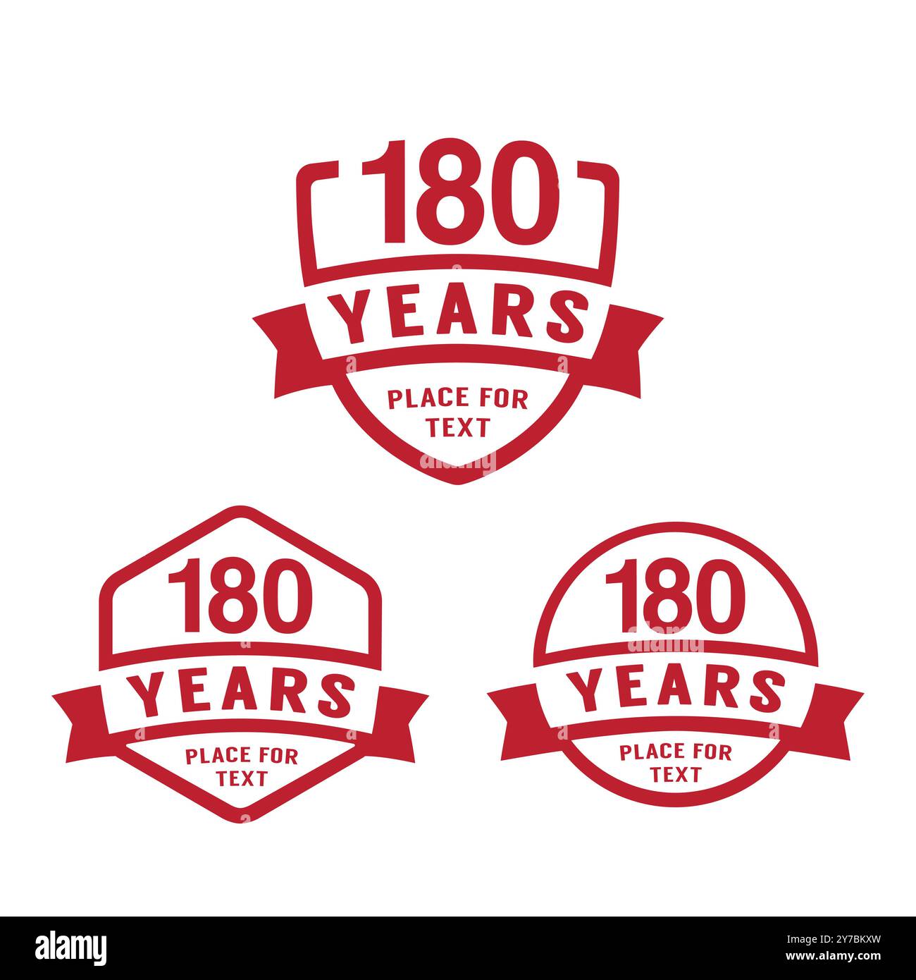 180 years anniversary celebration logotype. 180th anniversary logo ...