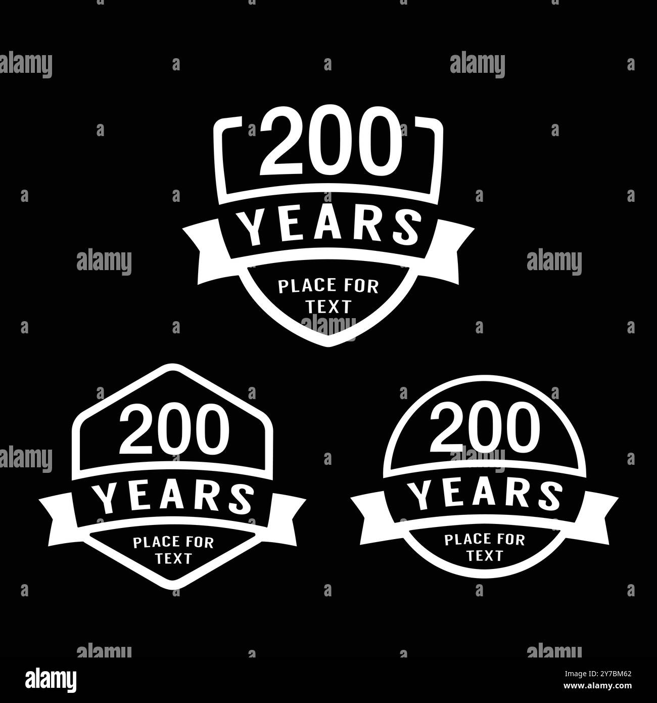 200 years anniversary celebration logotype. 200th anniversary logo ...
