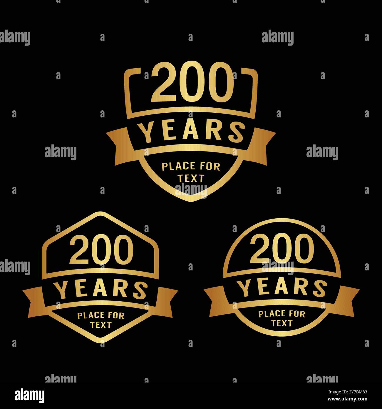 200 years anniversary celebration logotype. 200th anniversary logo ...