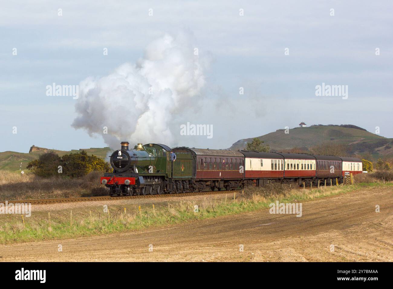 4936 Kinlet Hall on the North Norfolk Railway Stock Photo - Alamy