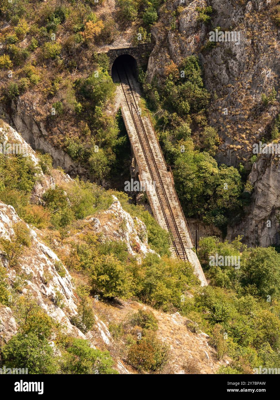 rgotski kamen, in north-east serbia made by Borska Reka river, with a ...