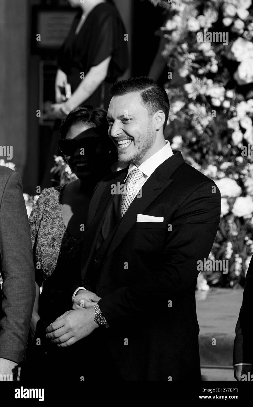 Matthew Jeremiah Kumar arrives for his wedding with Princess Theodora ...