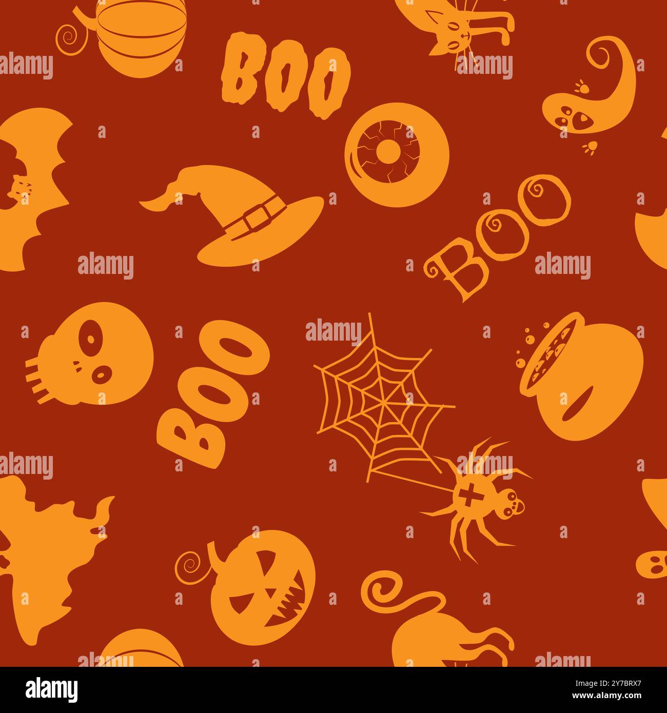Halloween seamless pattern background vector illustration Stock Vector ...