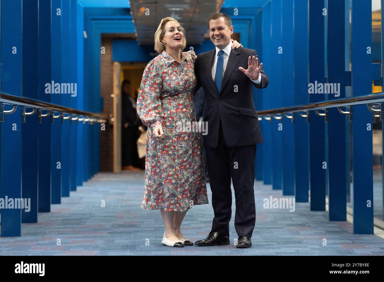 Robert Jenrick with his wife Michal Berkner during the Conservative ...