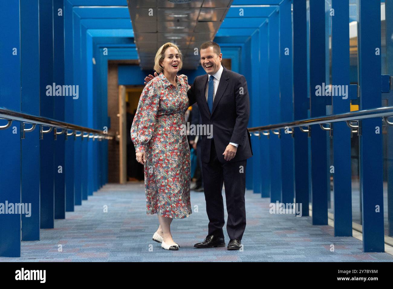 Robert Jenrick with his wife Michal Berkner during the Conservative ...