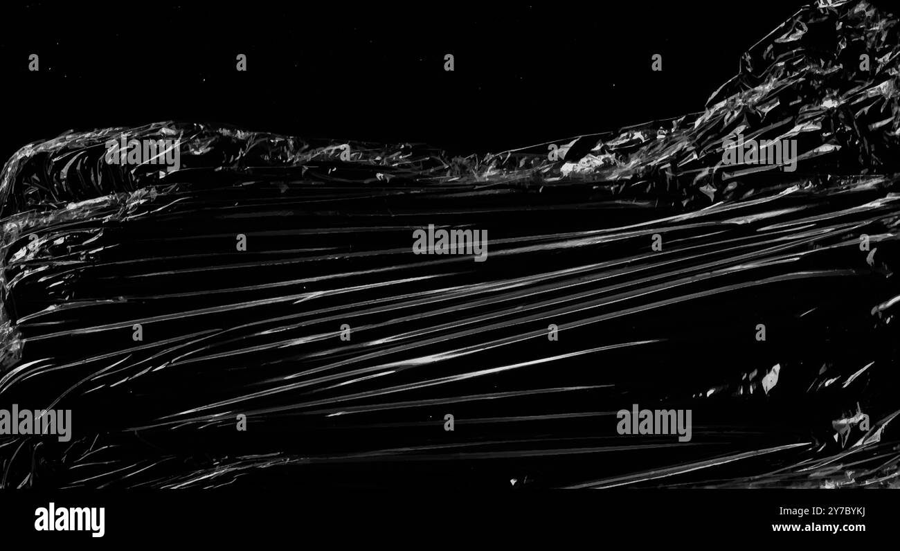 Vector texture of plastic film on dark background Stock Vector Image ...