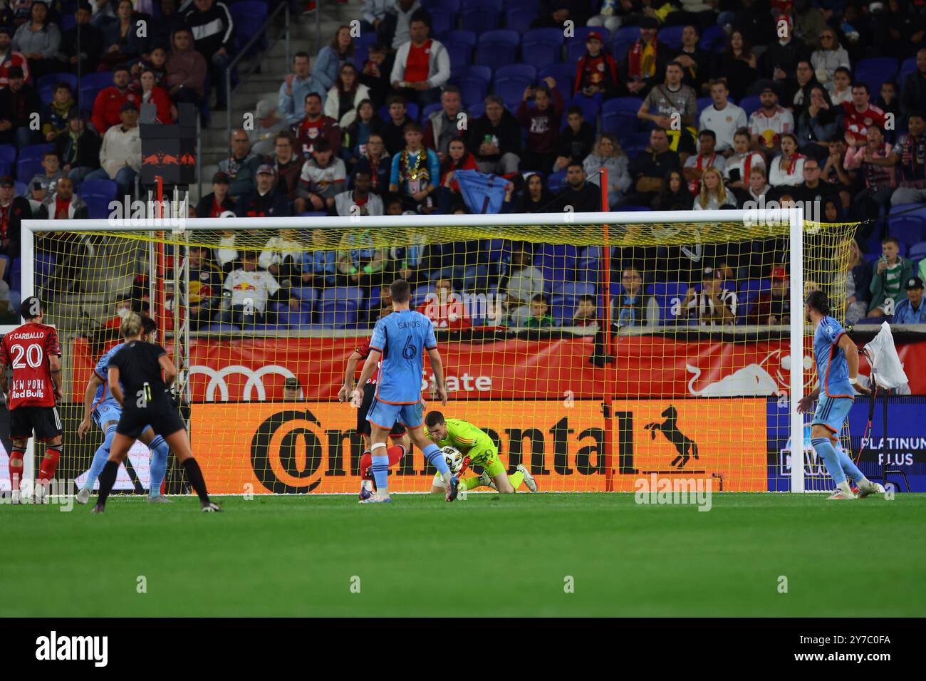 New York City FC goalkeeper Matthew Freese #49 during action in the ...