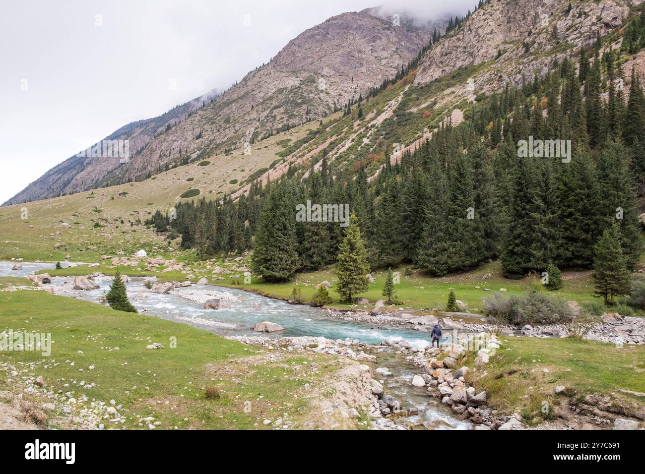 Kyrgyzstan, Barskoon gorge, landscape Stock Photo - Alamy