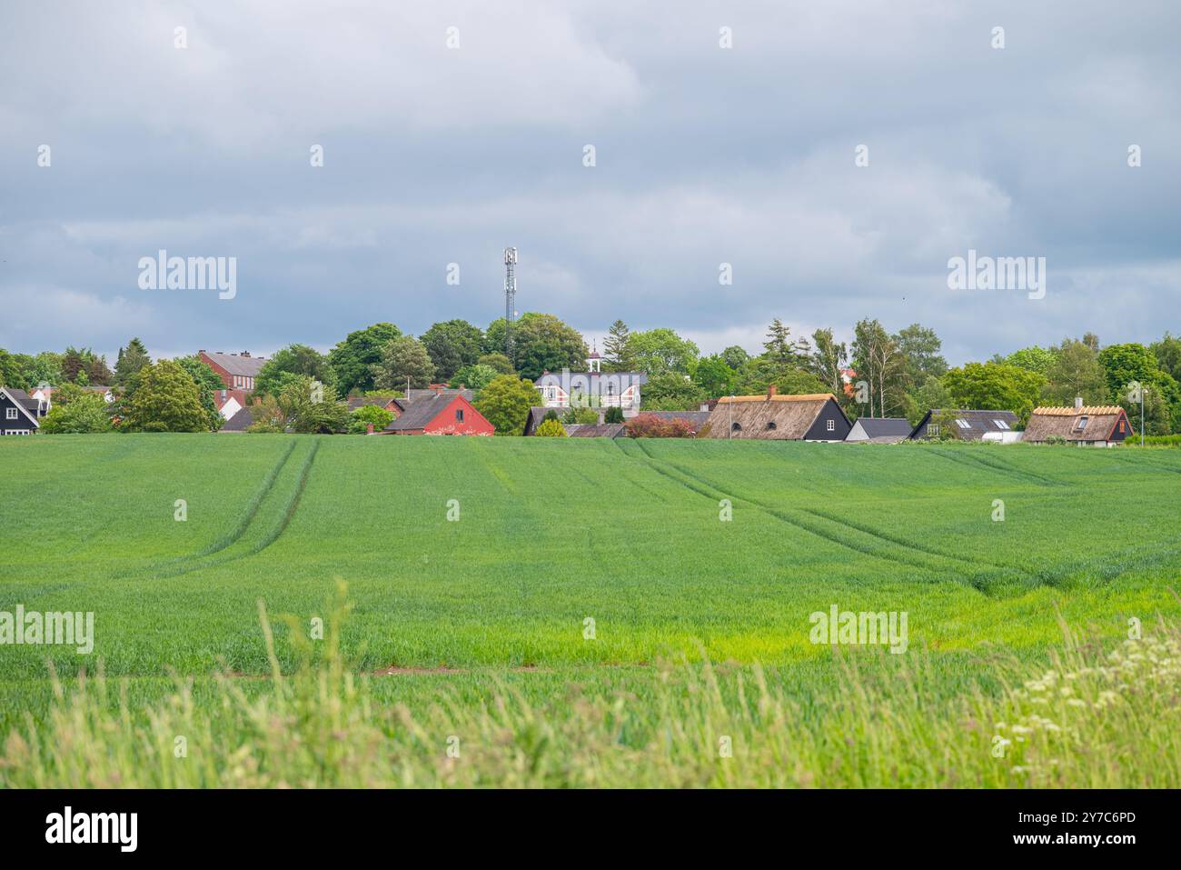 Village of island of Bogø in Denmark Stock Photo - Alamy